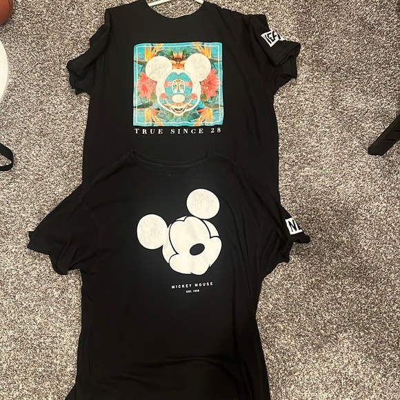 Disney | Shirts | Two Mickey Mouse Shirts | Poshmark